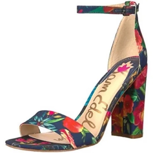 Sam Edelman | Shoes | Sam Edelman Yaro Navy Vivid Flower Bouquet ...